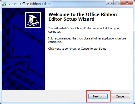 Office Ribbon Editor インストール方法 | ホームページ制作のサカエン Developer's Blog